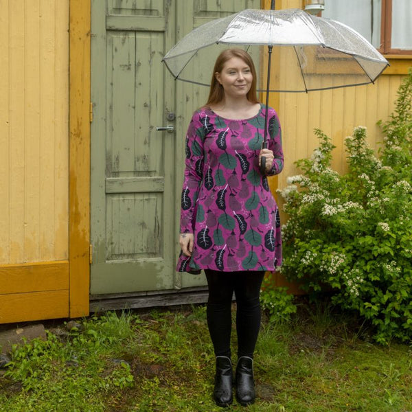 PaaPii Ladies Heija Tunic - Aubergine - Purple - Long Sleeve - Scandi ...